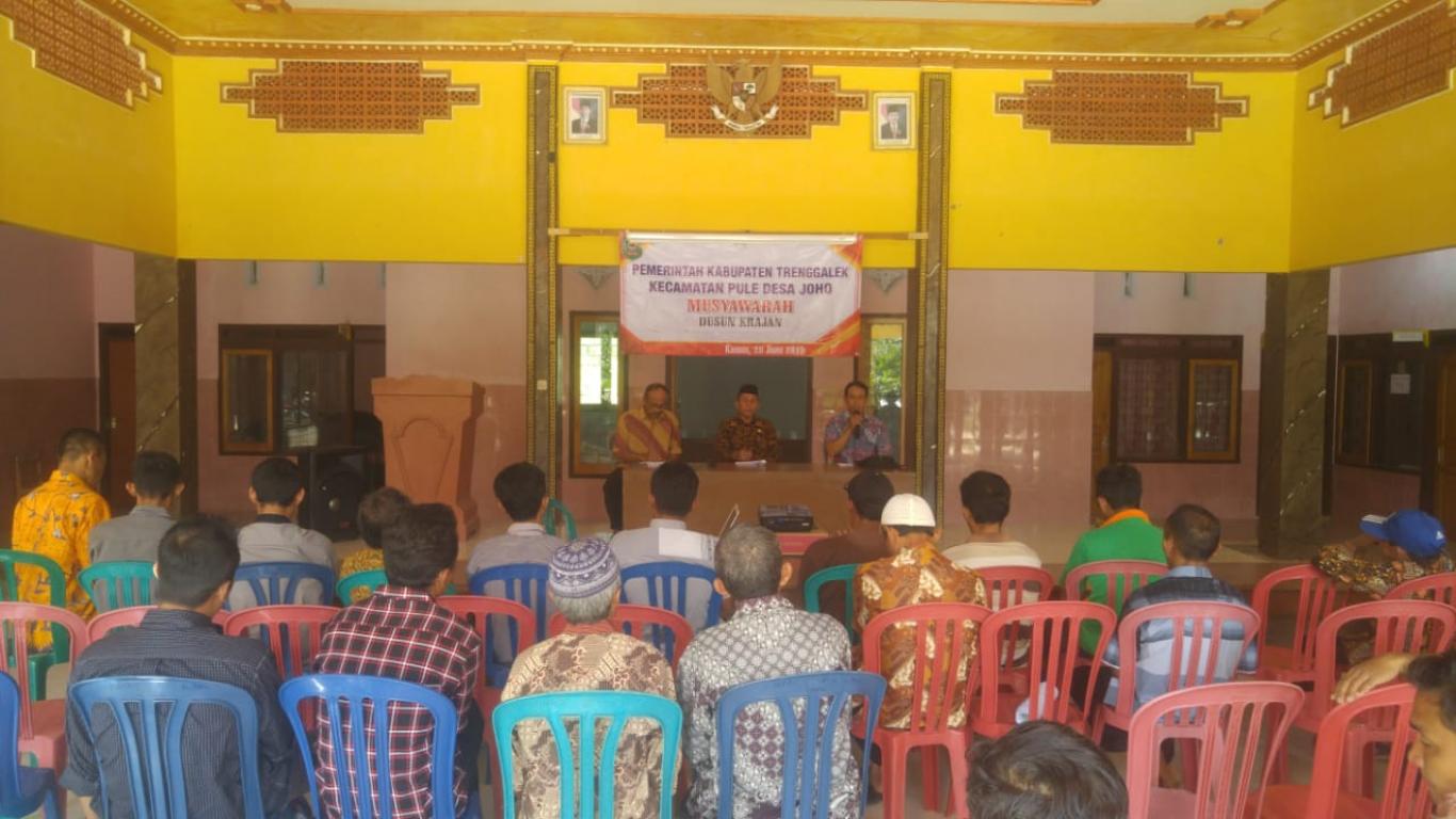 Pelaksanaan musdus sebagai dasar penyusunan RPJMDes Desa Joho Tahun ...